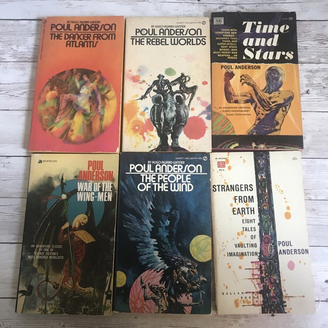 Lot of 6 Paul Anderson Novels 60s/70s Mass Media Paperbacks - Etsy
