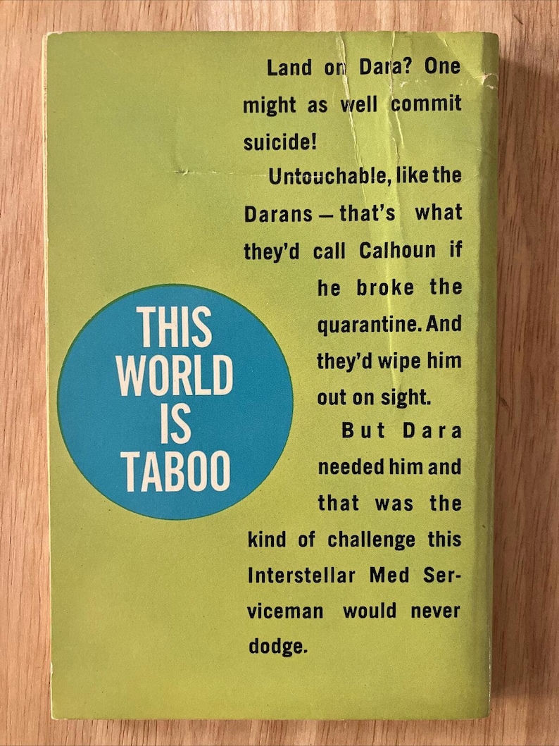 This World is Taboo Science Fiction Paperback Book by Murray Leinster ...