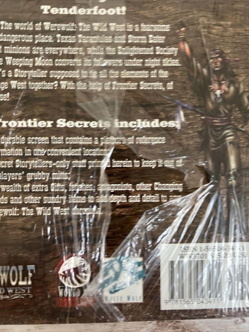 White Wolf Frontier Secrets Werewolf: the Wild West Story Tellers ...