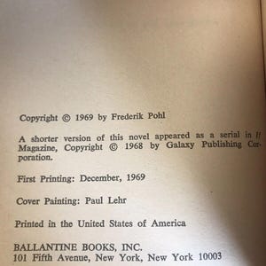 Lot of 7 Frederik Pohl Novels 60s 70s Vintage Science Fiction Mass Media Scifi - Etsy