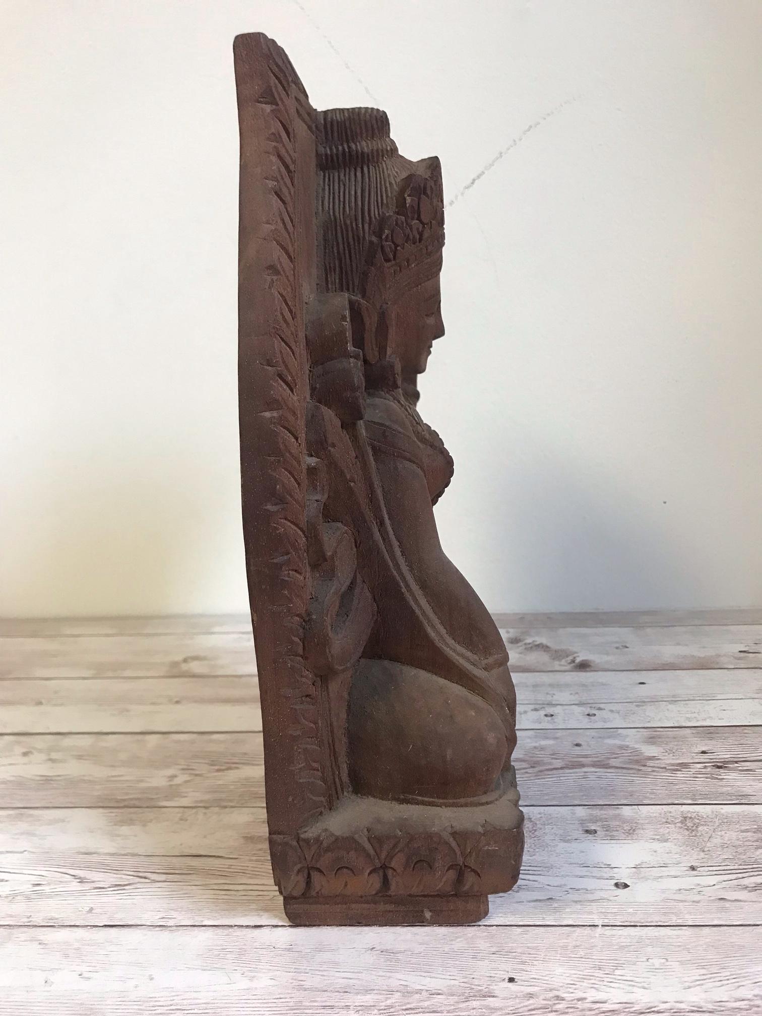 Wooden Tibetan Buddhist Tara Statue - Etsy