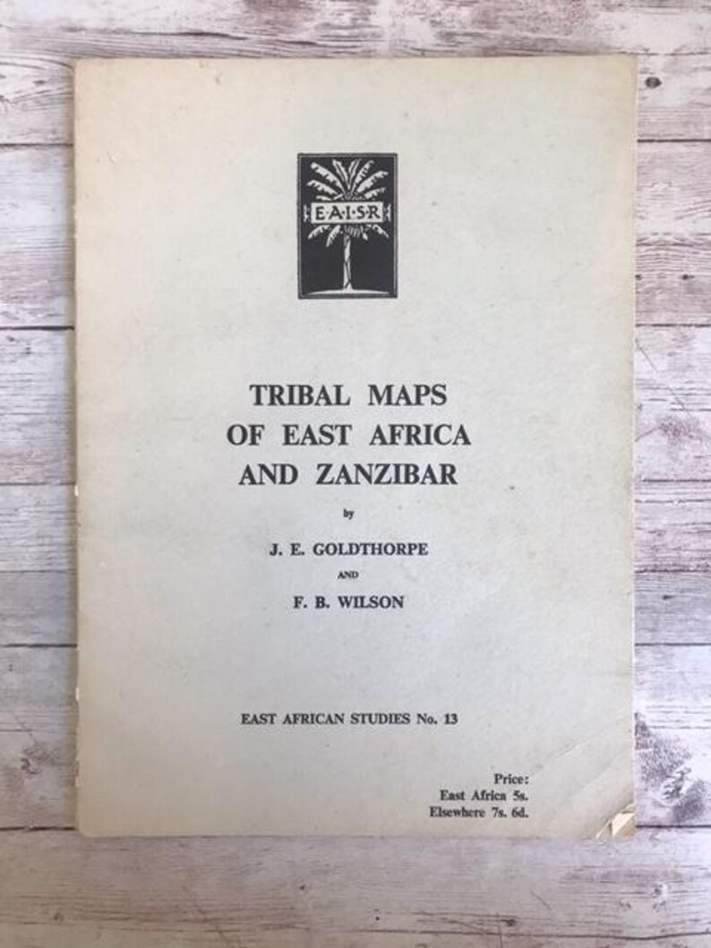 Tribal Maps of East Africa & Zanzibar ~ East African Institute Social ...