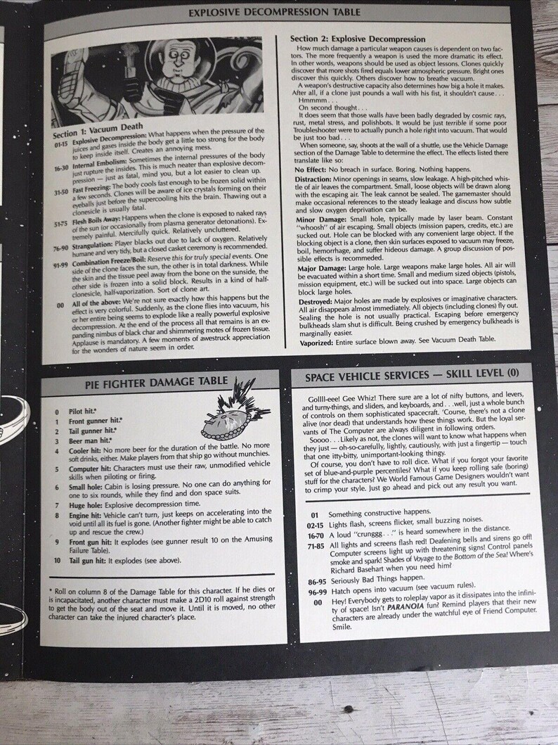 Clones in Space Adventure Module Paranoia RPG West End Games Play Screen Only - Etsy