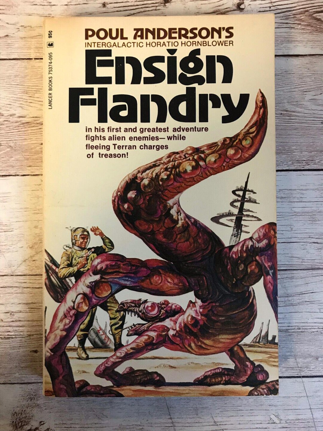 Ensign Flandry by Poul Anderson 1966 Lancer Books Vintage Scifi Mass ...