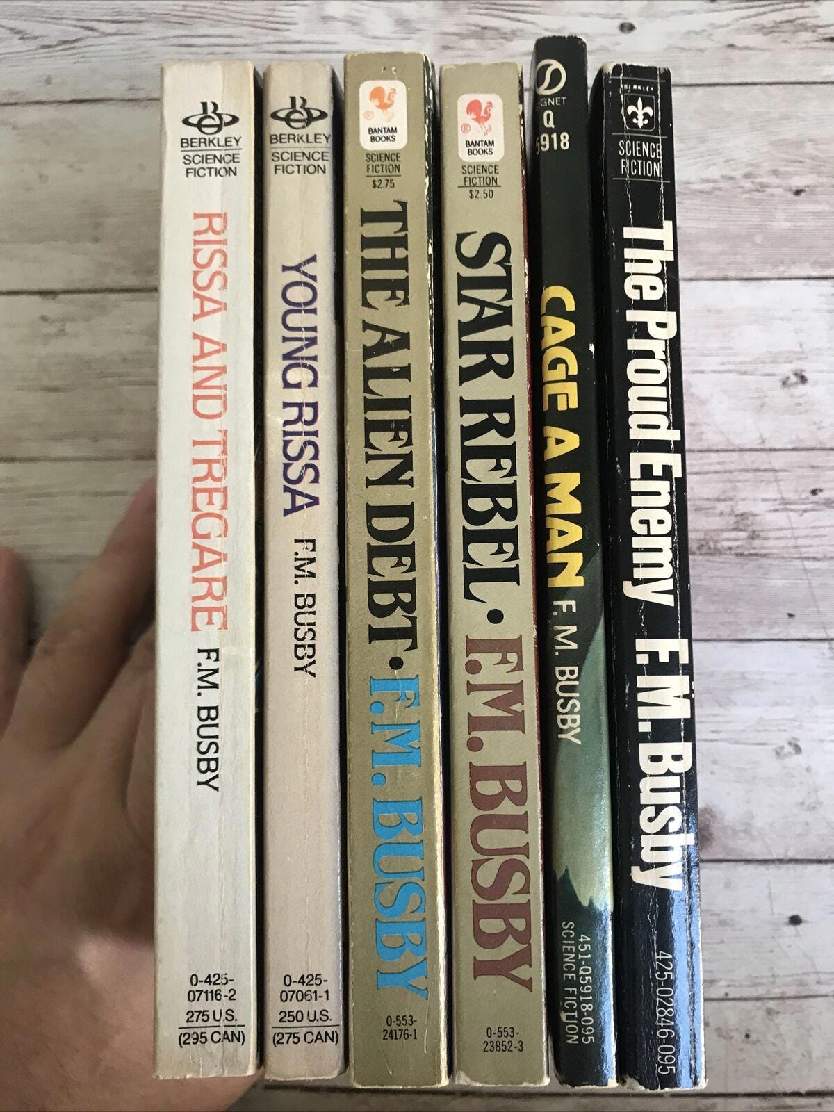 Lot of 11 F. M. Busby Novels 70s 80s 90s Science Fiction Mass Media - Etsy