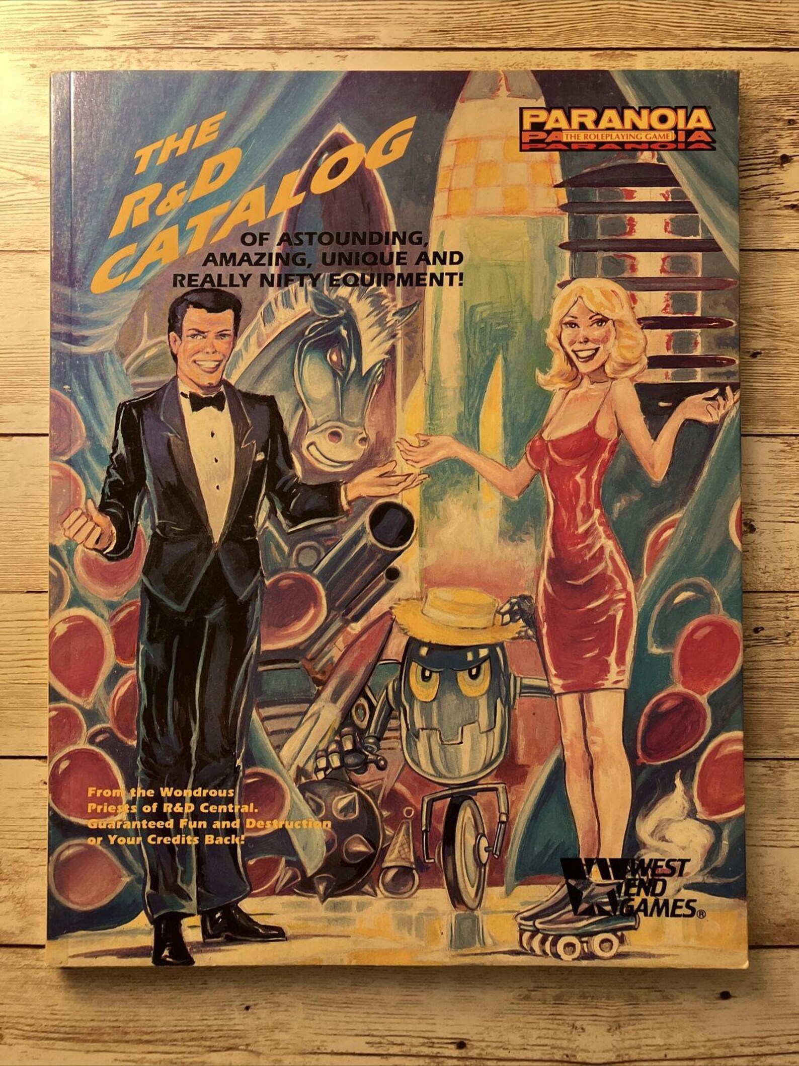 Paranoia RPG the R&D Catalog West End Games Module 1990 WEG - Etsy