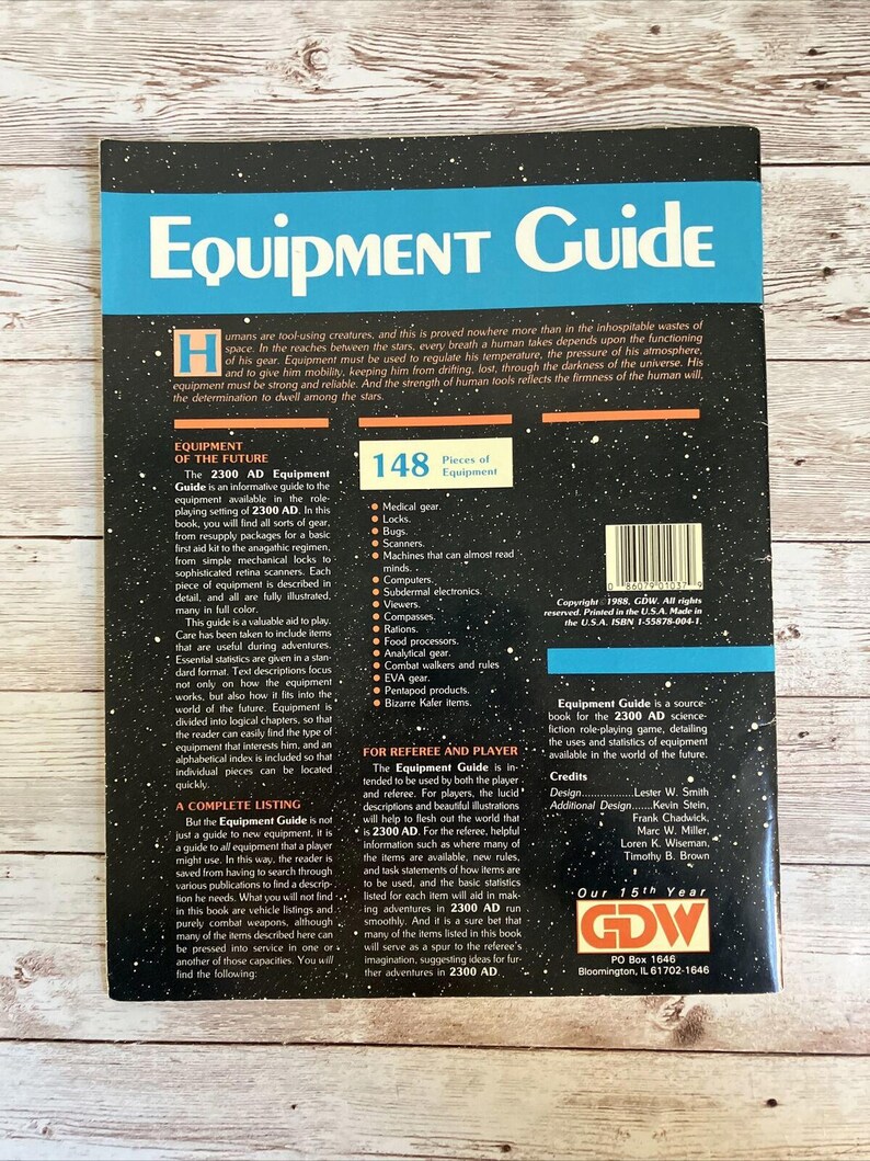 Equipment Guide & Ground Vehicle Guide 2300AD 1037 GDW 1988 - Etsy