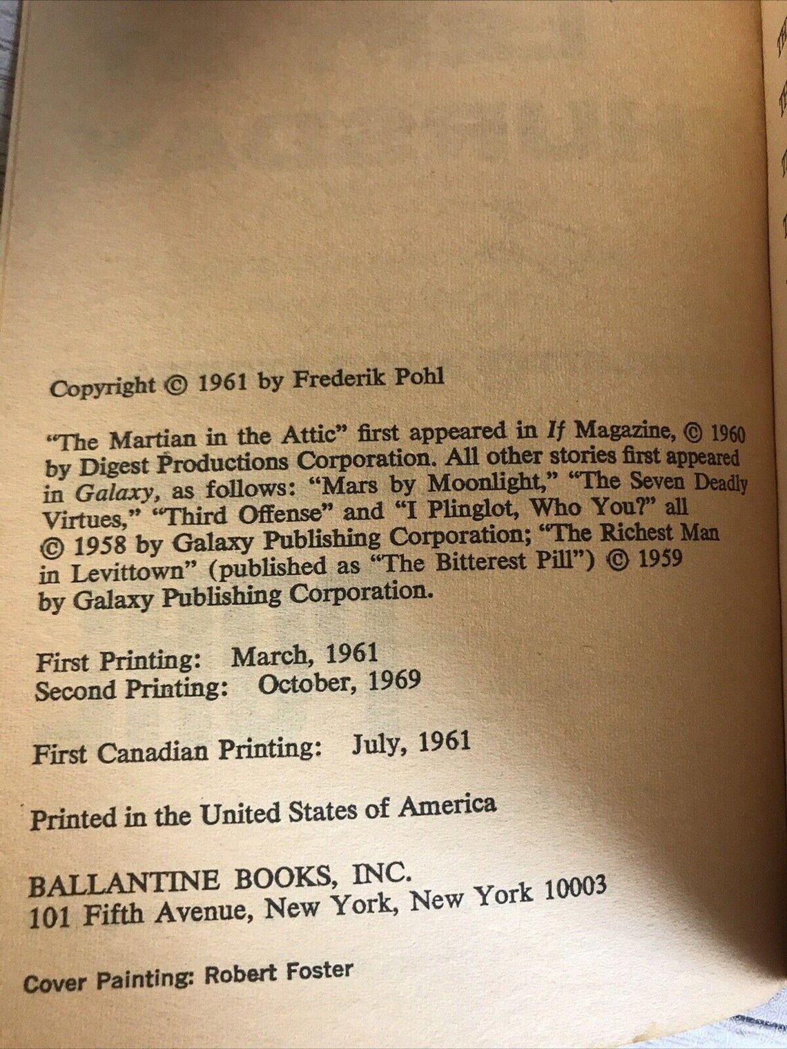 Lot of 7 Frederik Pohl Novels 60s 70s Vintage Science Fiction Mass Media Scifi - Etsy