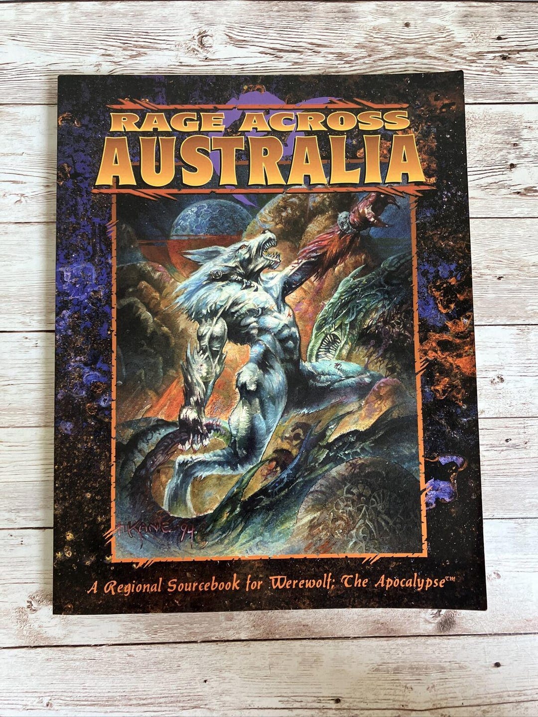 Play Copy 1994 White Wolf Werewolf the Apocalypse Rage Across Australia ...