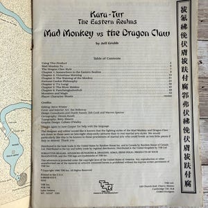 TSR Forgotten Realms Kara Tur - Mad Monkey Vs. Dragon Claw Module OA5 ...