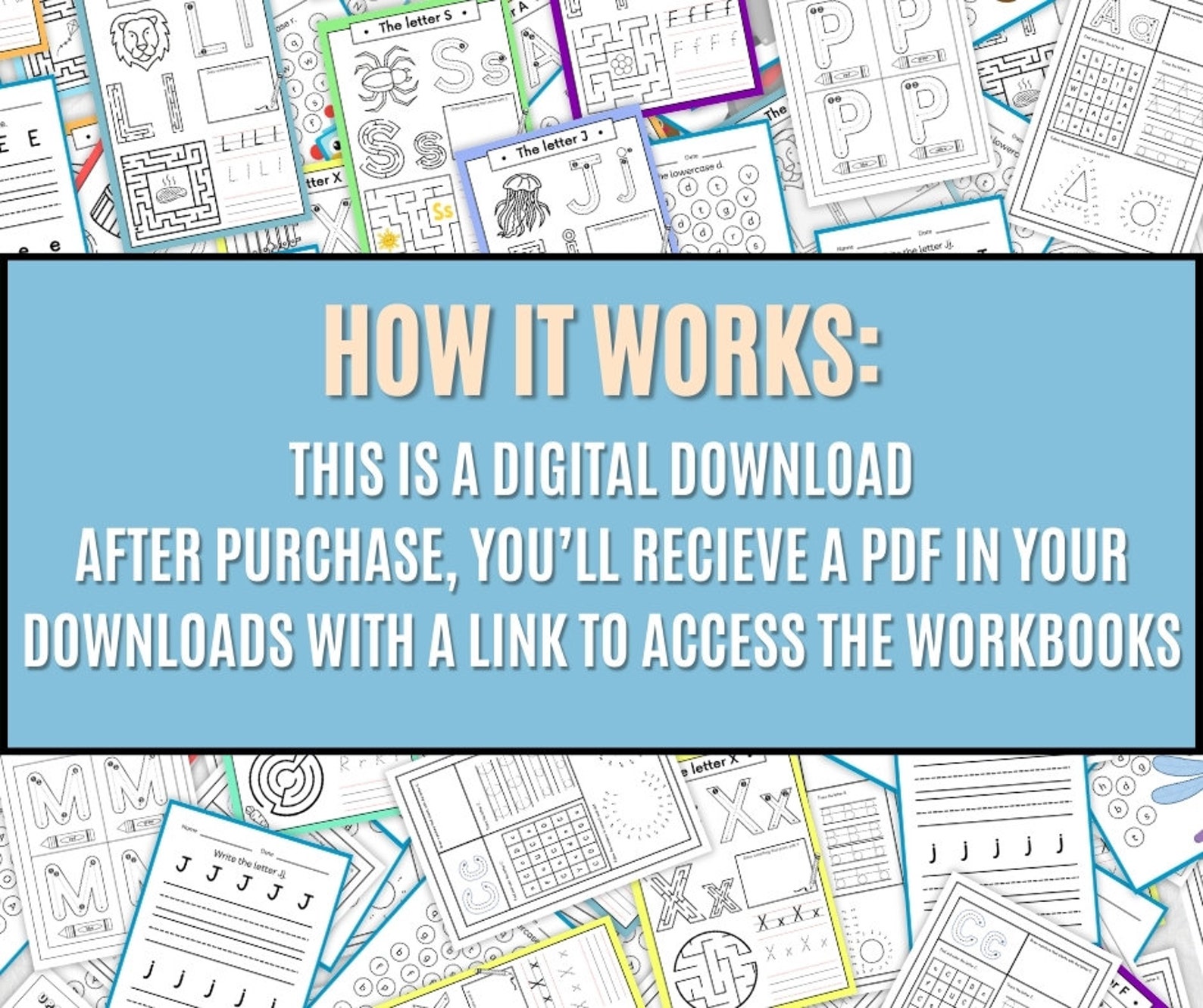 Printable Preschool Worksheets Alphabet Kindergarten Workbook Practice ...