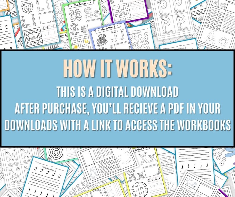 Printable Preschool Worksheets Alphabet Kindergarten Workbook Practice ...