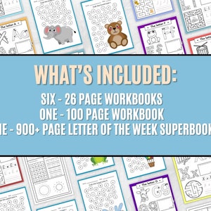 Printable Preschool Worksheets Alphabet Kindergarten Workbook Practice ...