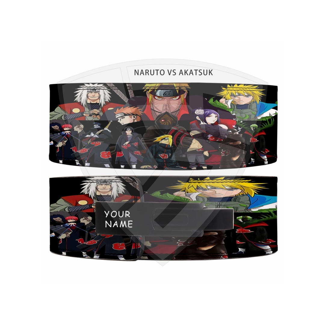 Naruto Vs Akatsuki Belt Powerlifting Custom Lever Belt bodybuilding ...