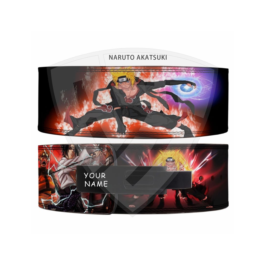 Naruto Akatsuki Belt Powerlifting Custom Lever Belt bodybuilding Power ...