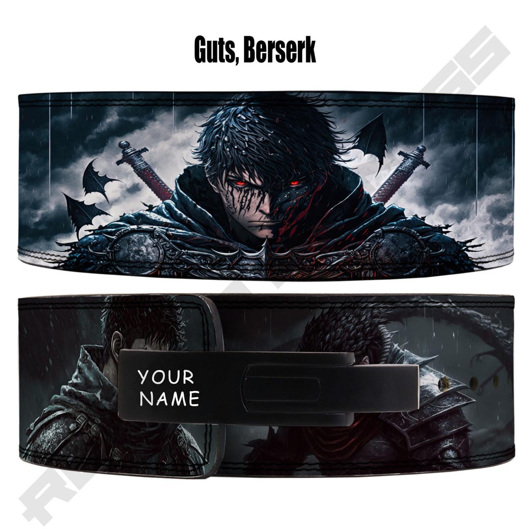 Berserk Guts Anime Belt Ultra Instinct Belt Powerlifting Custom Lever ...