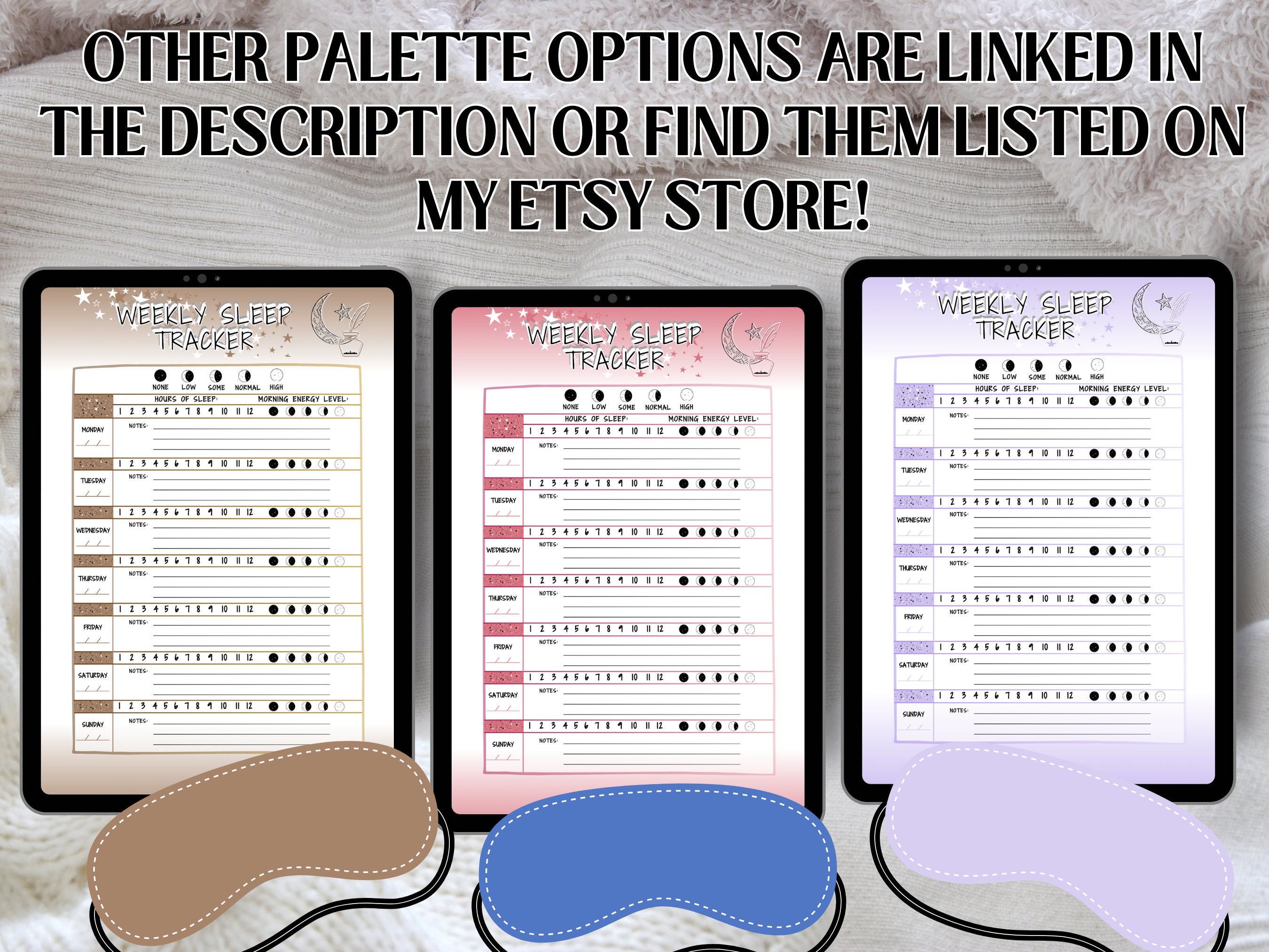 Weekly Sleep Tracker Digital, Printable Sleep Log Sleep Quality Sleep ...