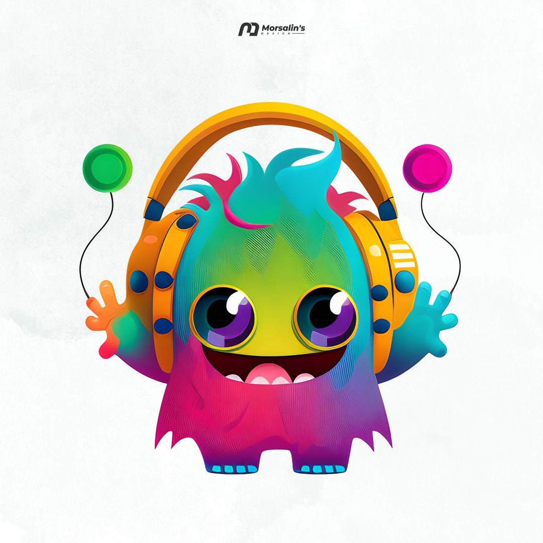 Easter Watercolor Monster Clipart, 06 PNG Nursery Spring Clipart ...