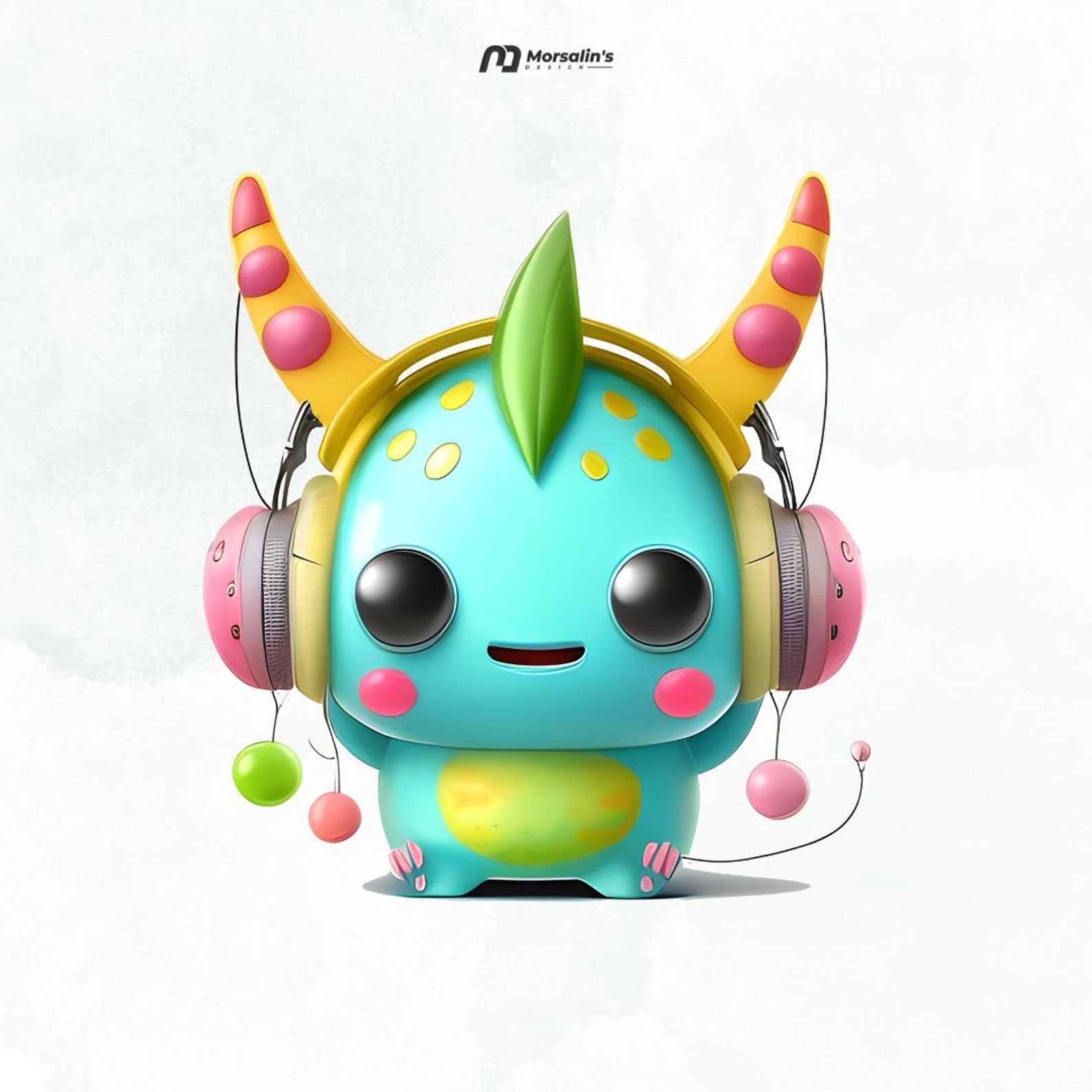 Easter Watercolor Monster Clipart, 06 PNG Nursery Spring Clipart ...