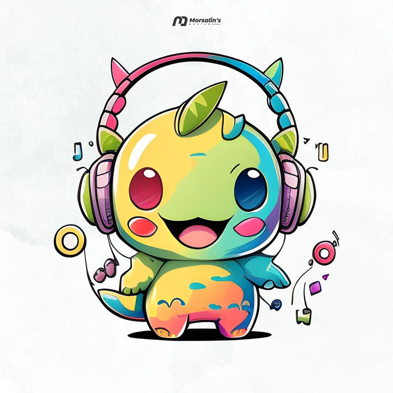 Easter Watercolor Monster Clipart, 06 PNG Nursery Spring Clipart ...