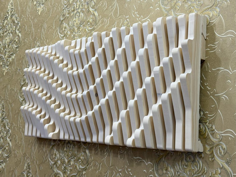 Parametric Acoustic Wall Panel – Modern 3D Wood Wall Art for Living ...