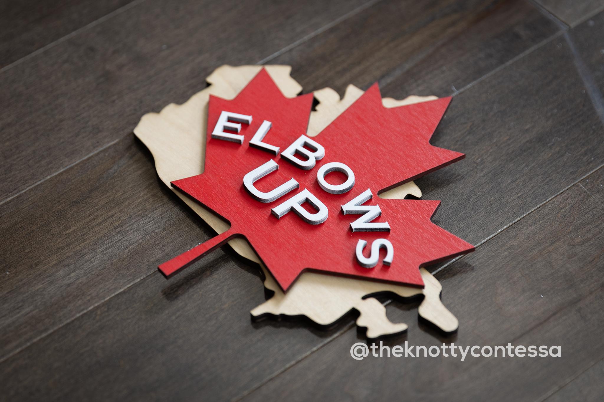 Elbows up Canadian Map Sign for Canadian Pride - Etsy Canada