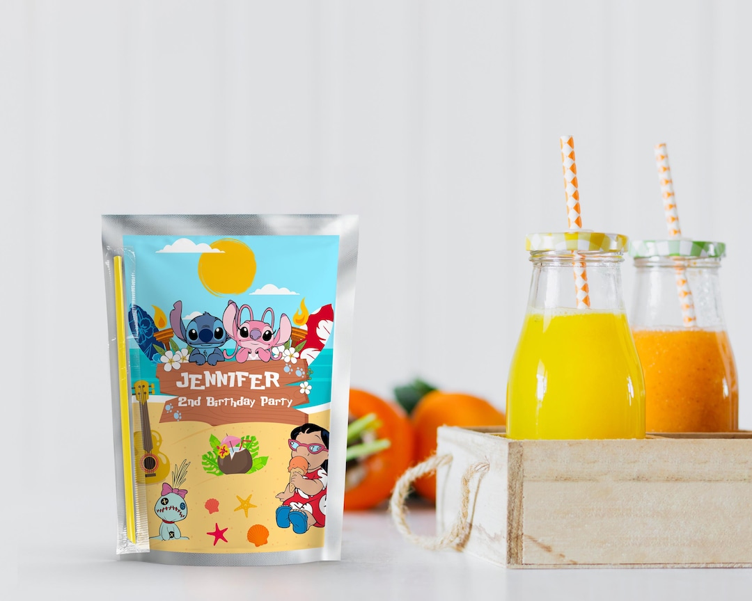 Lilo & Stitch Editable Label, Stitch and Angel Capri Sun Label ...