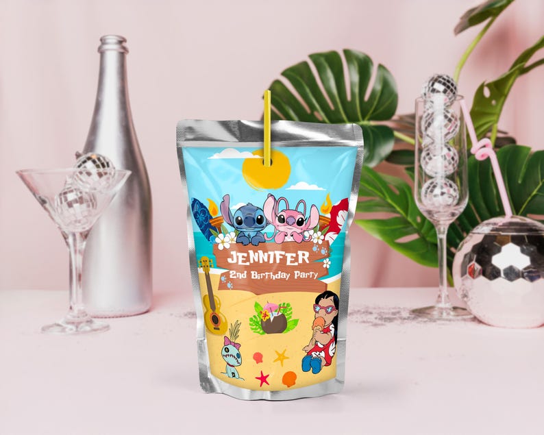 Lilo & Stitch Editable Label, Stitch and Angel Capri Sun Label ...