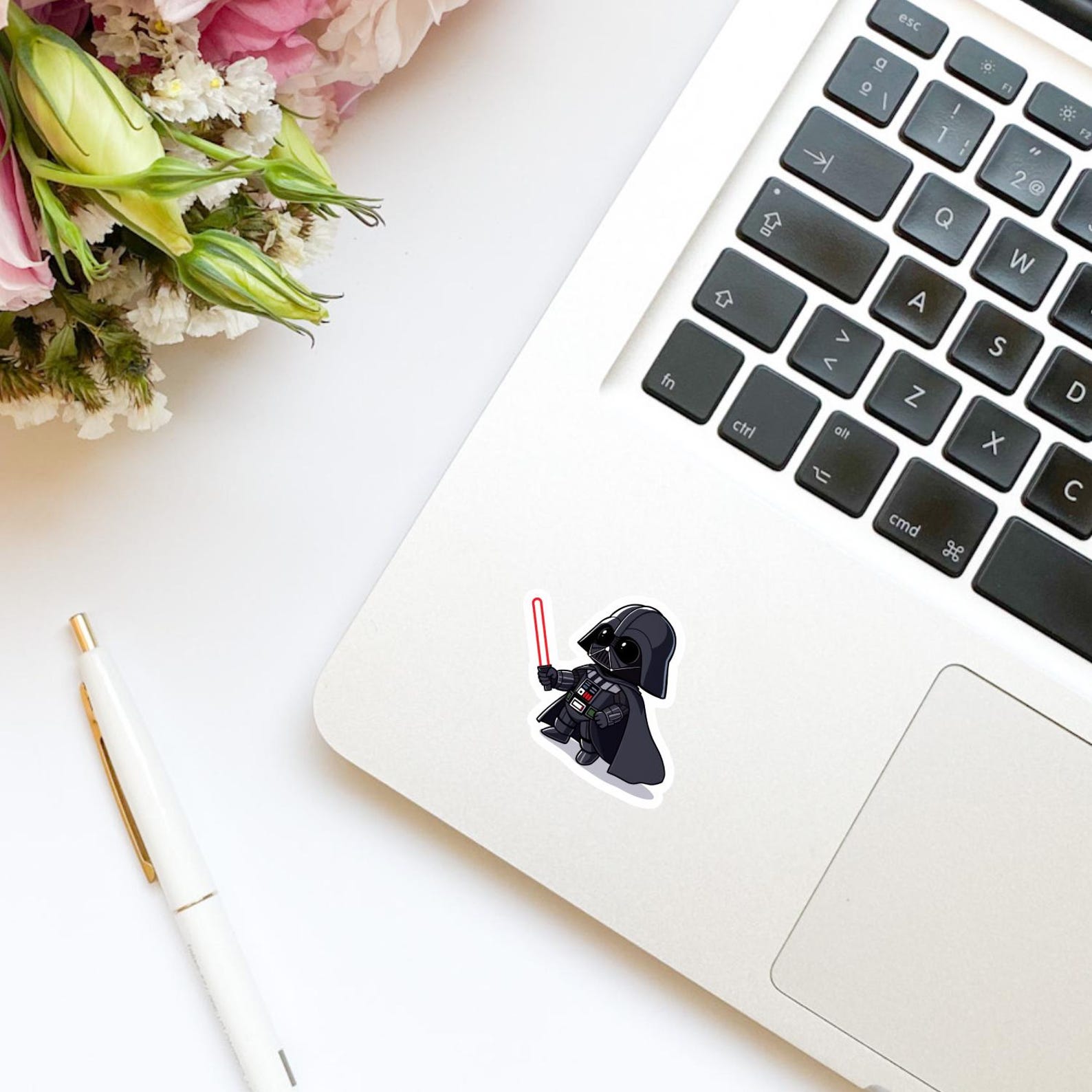 Darth Vader Sticker, Star Wars Sticker, Kawaii Sticker, Water Bottle ...