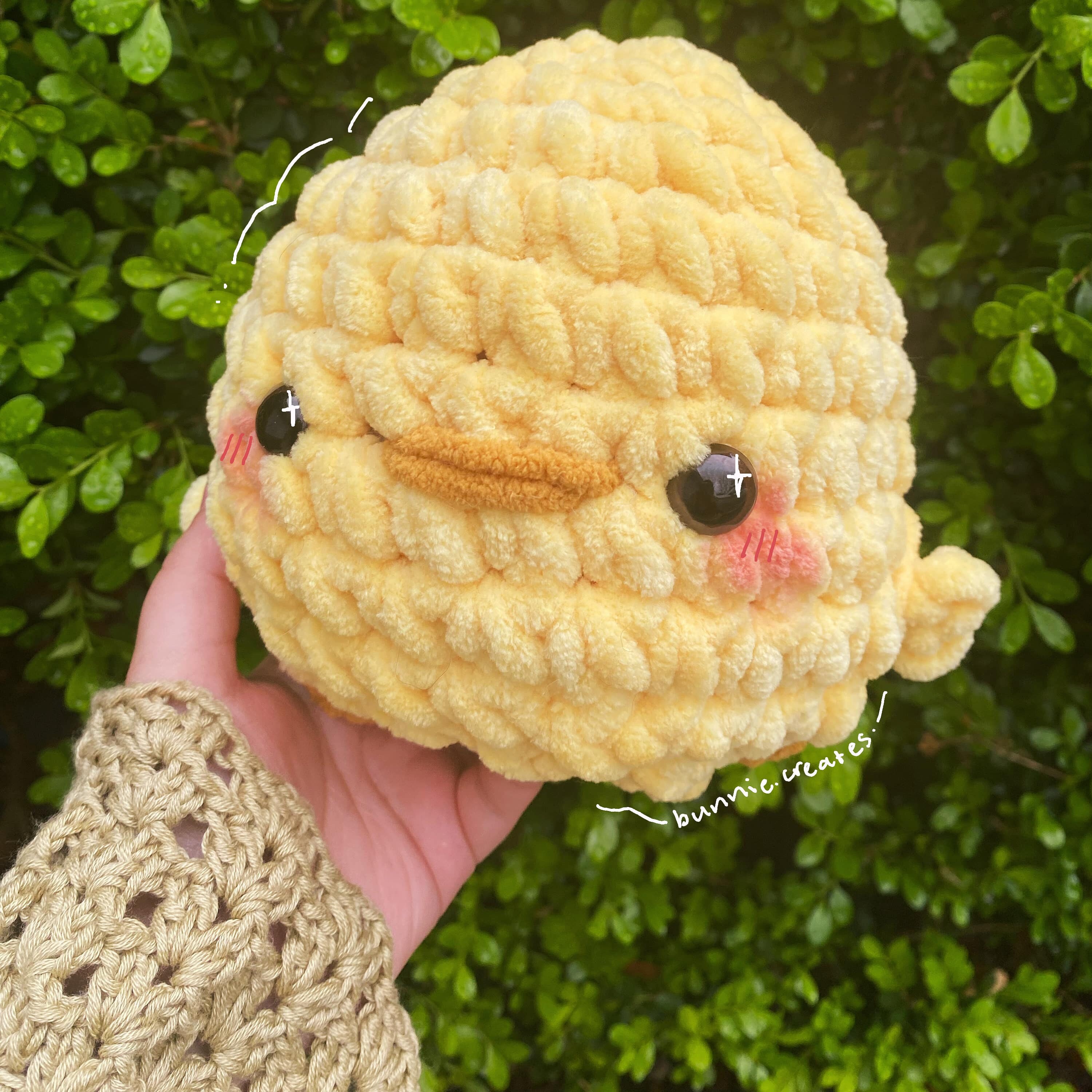 Duckling Squishy Crochet Plushie - Etsy