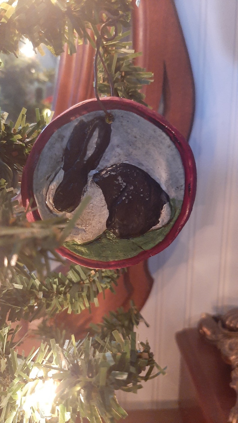 Set of 6 Primitive Colonial Country Farmhouse Hand Painted Reversible ...