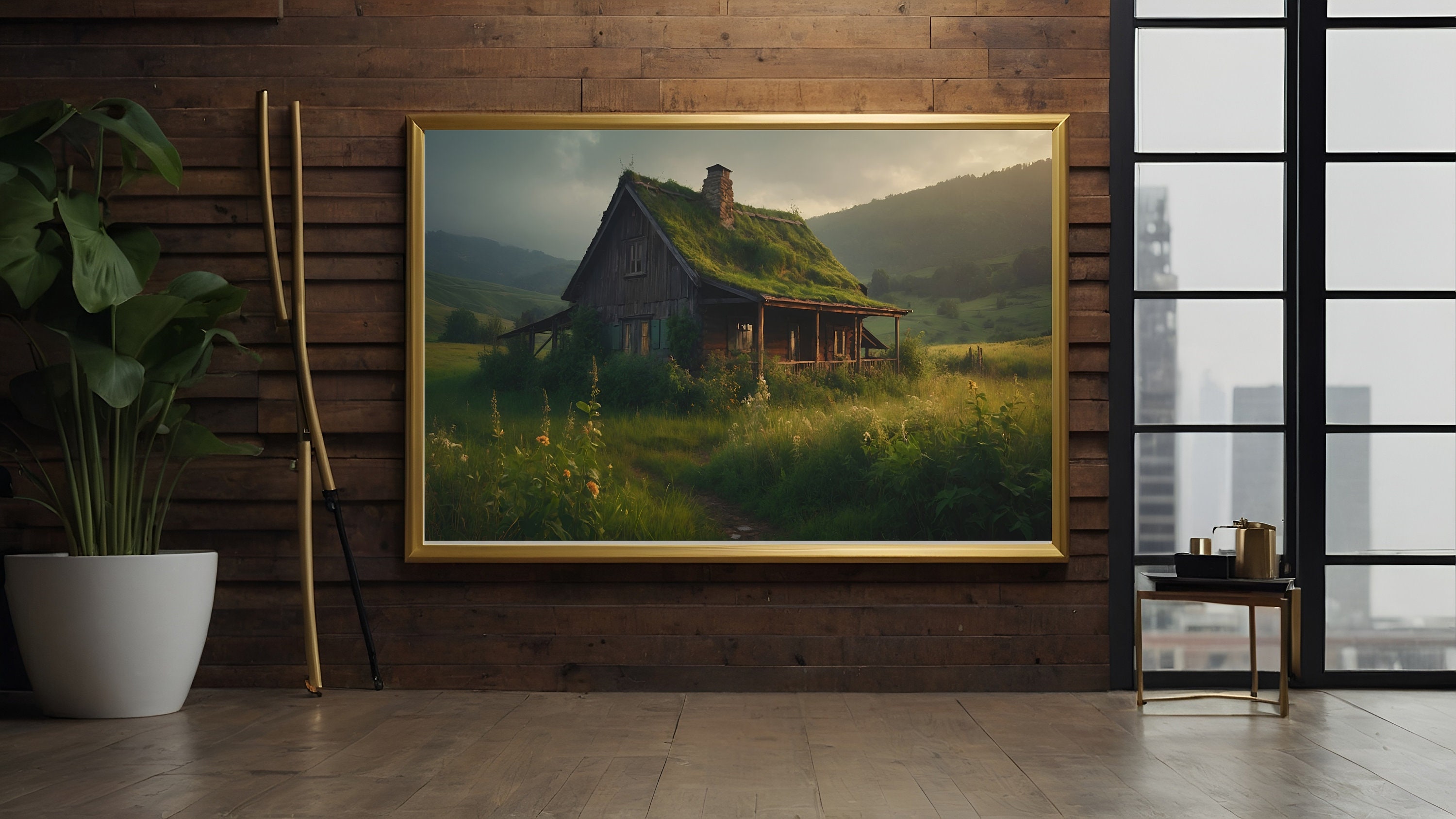 Forest Overgrown Cabin - Etsy