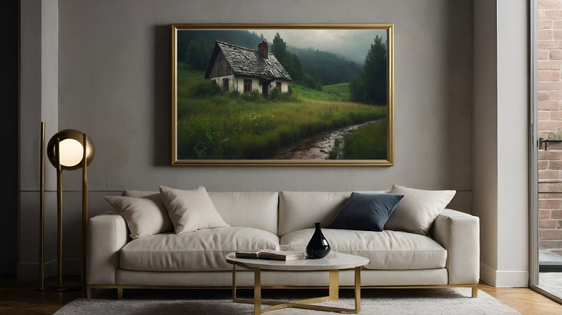 White Old Cottage - Etsy