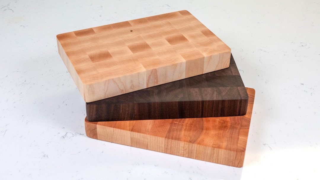 Mini Walnut Cherry Maple End Grain Cutting Board 6"x9", Made in USA - Etsy