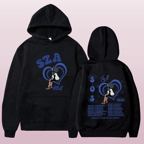 White SOS Album SZA Hoodies, Sza Concert Tour Pullover Shirts ...
