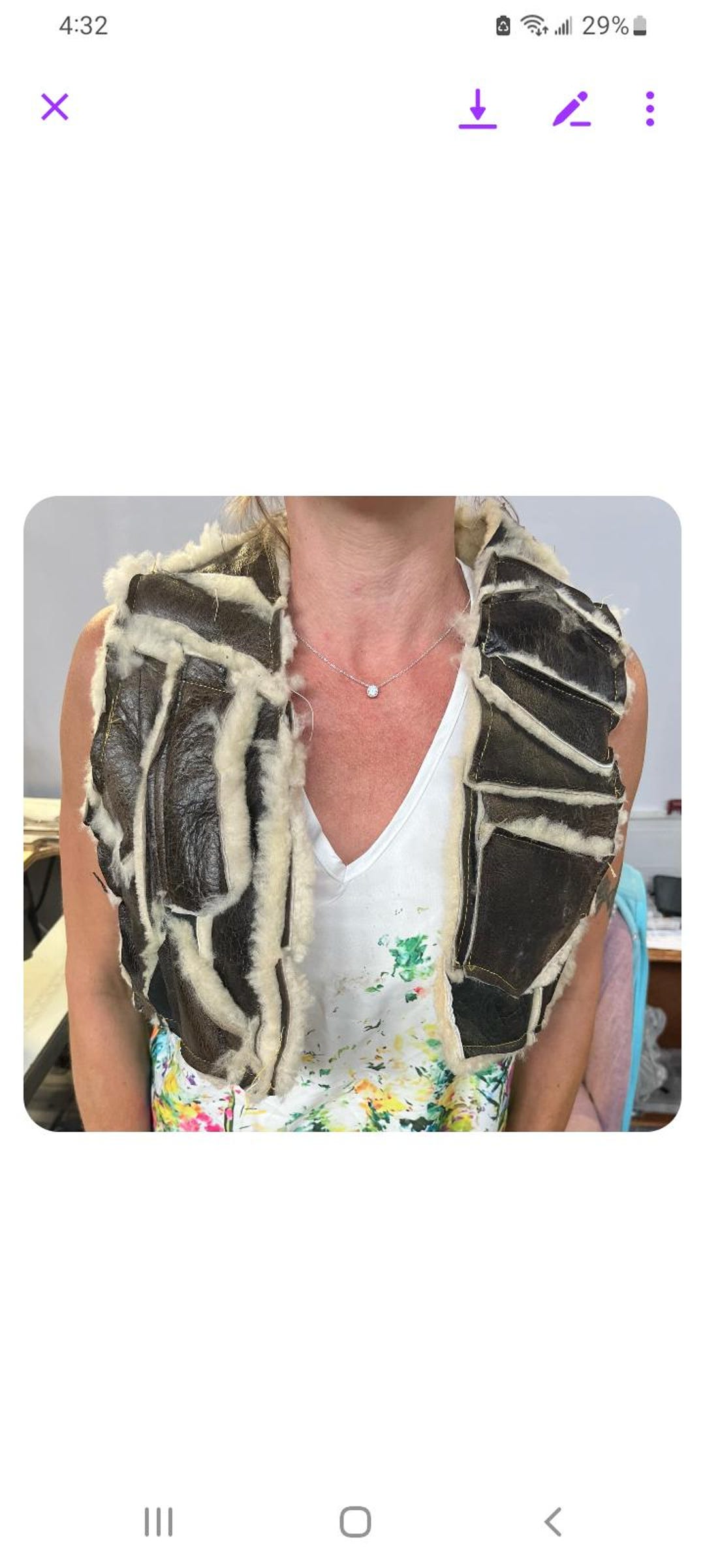 WOMAN'S VEST Made With Shearling Pieces - Etsy