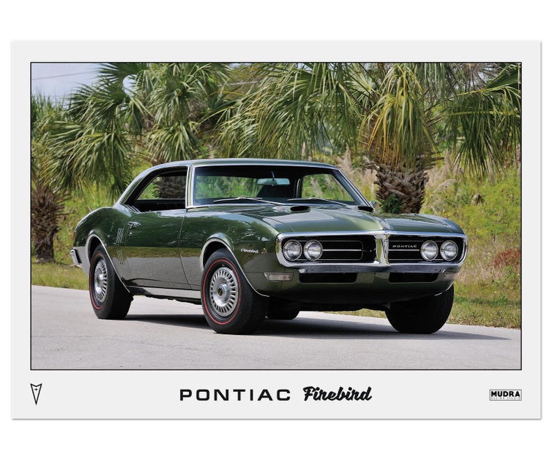 Poster Pontiac Firebird 400 | 33x24" Big Size A1 | USA Muscle Car 60s ...