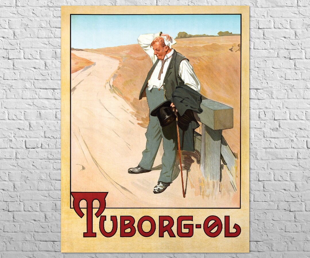 Poster Tuborg-Øl 1900 | 24x33" Big Size | Danish Beer | Bar Decor - Etsy