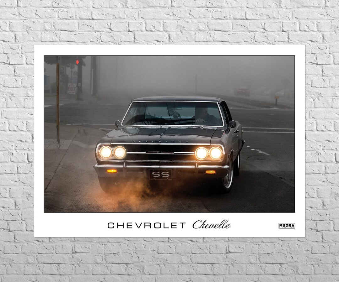 Poster Chevrolet Chevelle | 33x24" Big Size A1 | Home and Office Decor ...