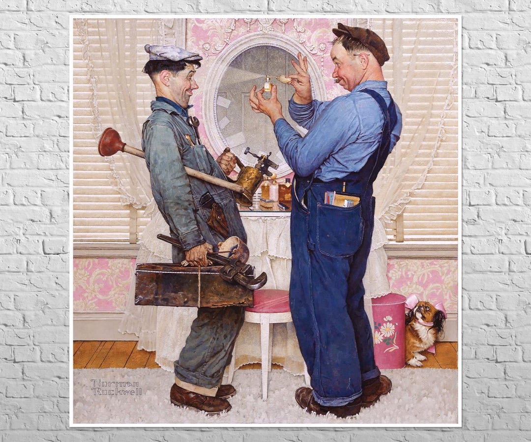 Poster Plumbers, 1951 | 23x24" Mid Size | Retro Wall Art, Norman ...