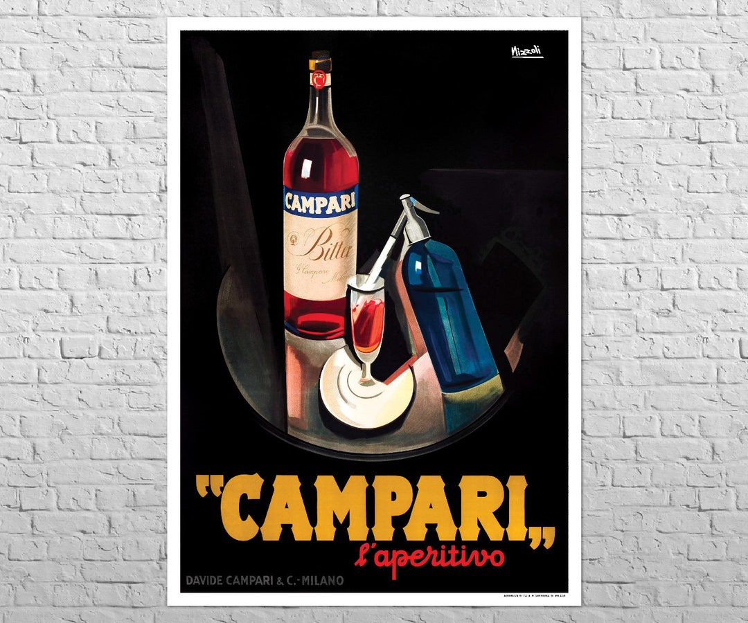 Poster Bitter Campari, 1926 | 23x33" Big Size A1 | Vintage Alcohol Wall ...