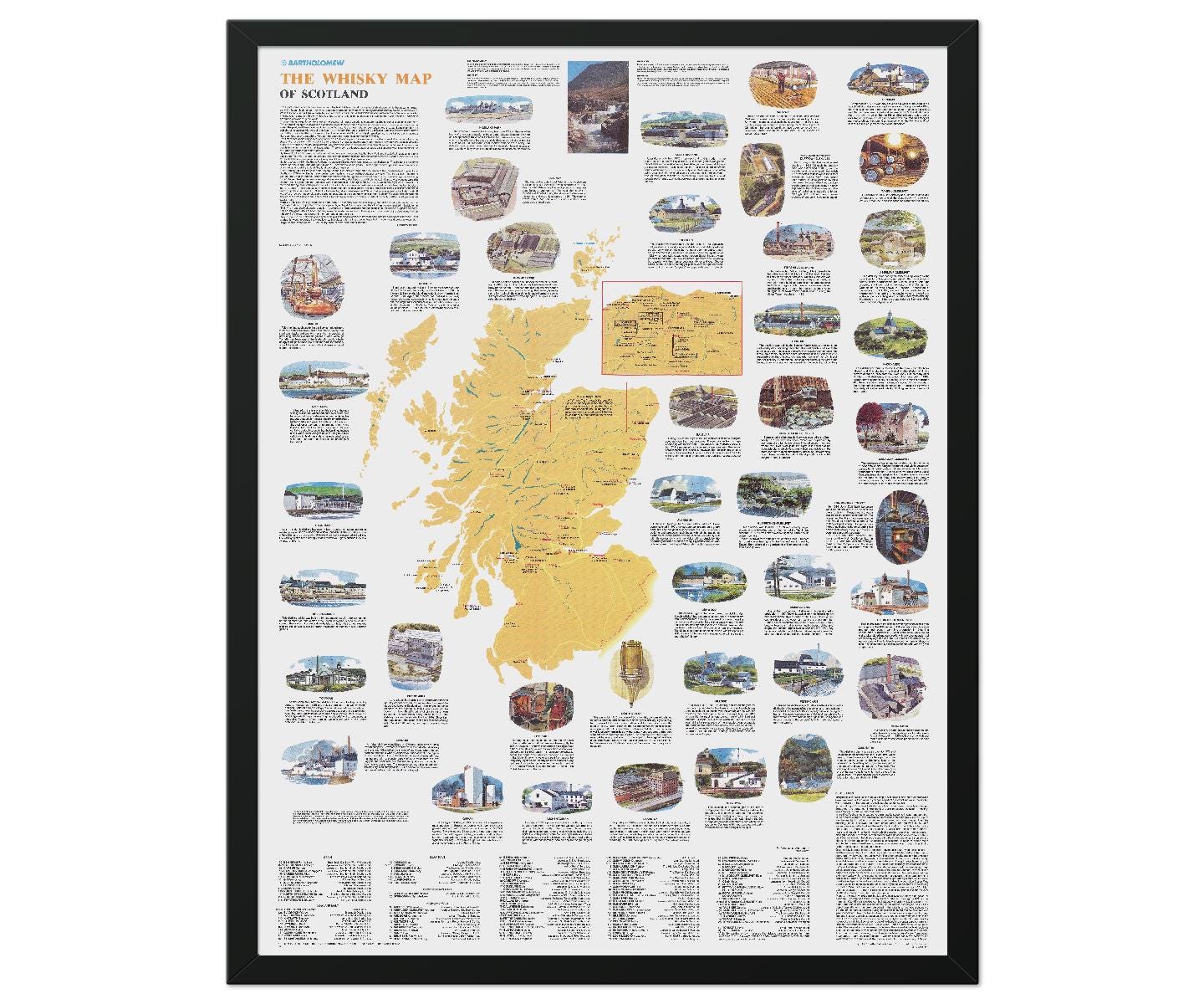 Whisky Map of Scotland, 1976 30x39 Big Size Vintage Wall Decor - Etsy
