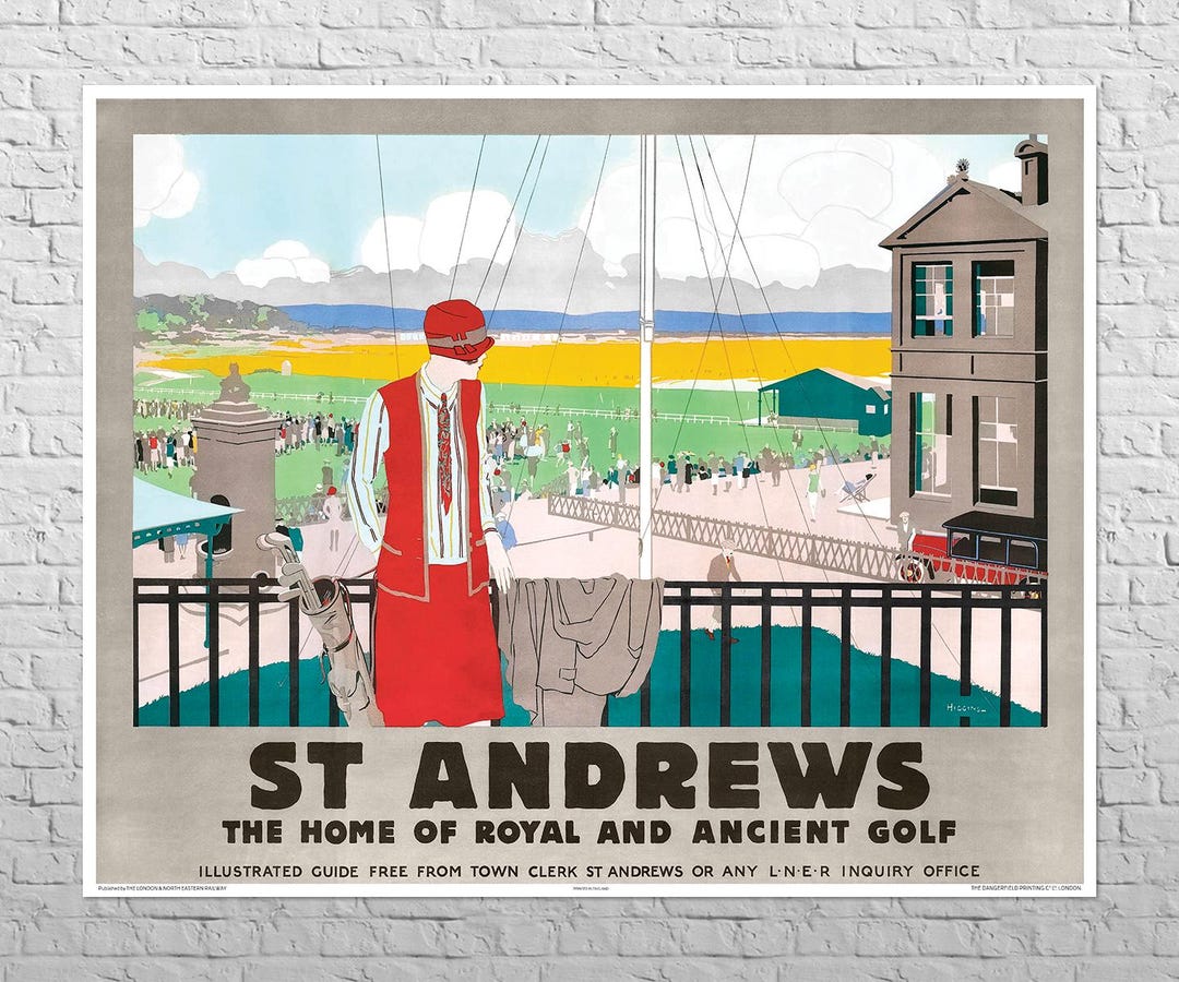Poster St. Andrews, 1925 | Big Size A1 | Vintage Wall Decor | LNER - Etsy