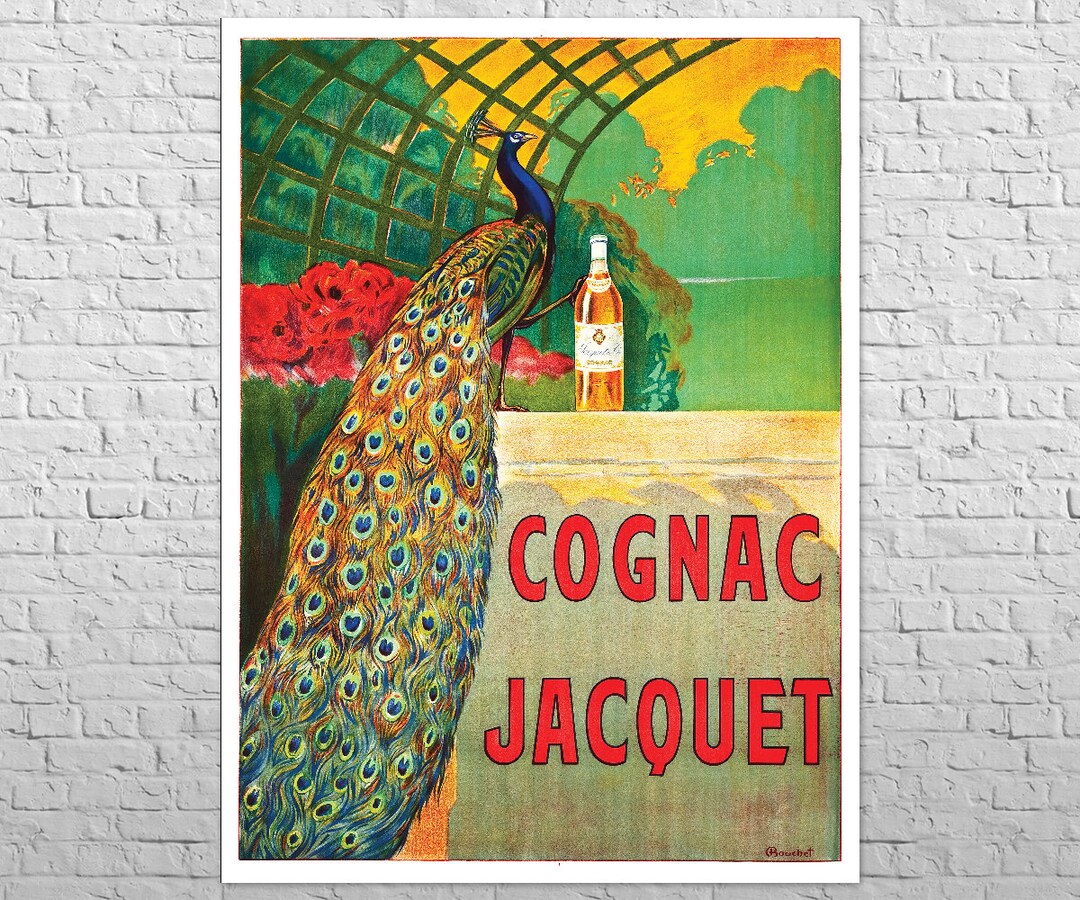 Poster Cognac Jacquet 1906 | Vintage | French Decor - Etsy