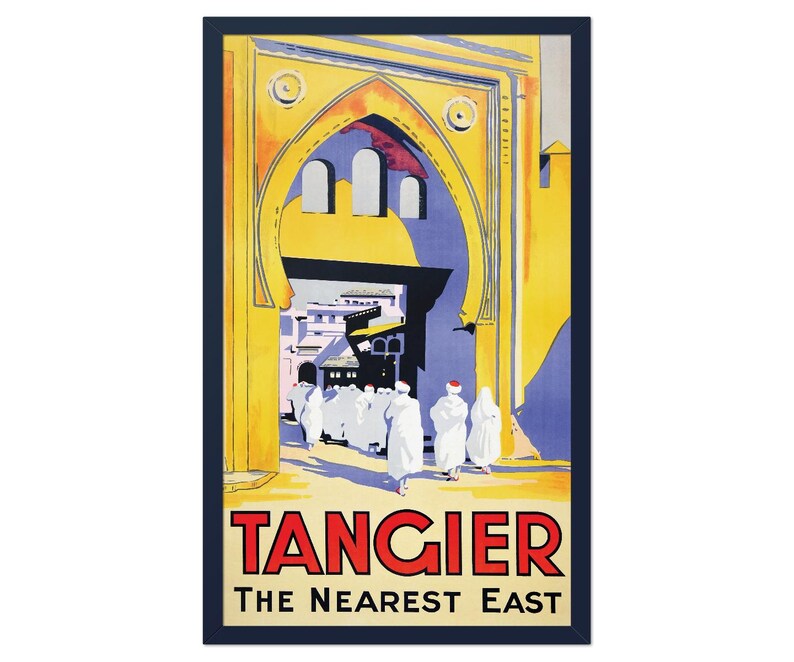 Poster Tangier, 1920s | 20x33" Big Size A1 | Wall Decor | Morocco - Etsy