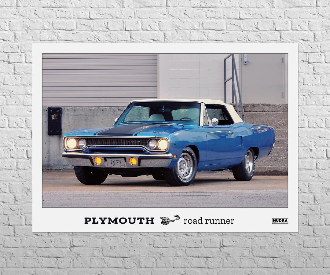 Poster Plymouth Road Runner | 33x24" Big Size A1 | Muscle Car 70s ...
