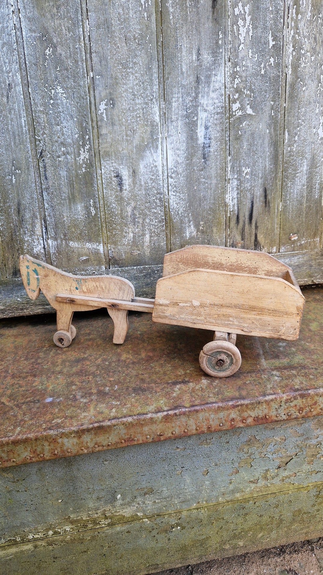 Antique French Scratch Built Wooden Child's Toy Folk Art - Etsy