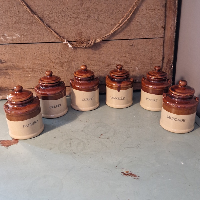 Vintage Spice Jars - Etsy
