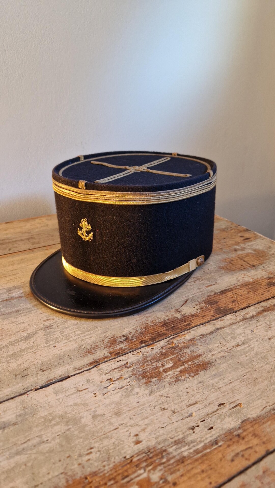 Antique French Military Officer Naval Kepi. - Etsy