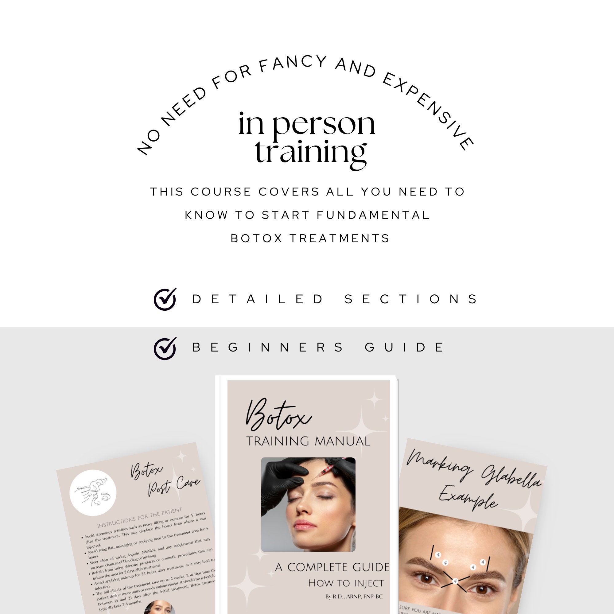 Beginners Botox Injection Course, Botox Training Guide, Botox Manual ...